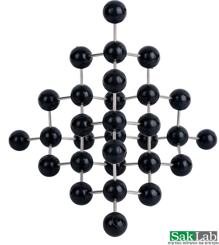 מודל מולקולרי של יהלום הוסף לסל למשאלות להשוואות